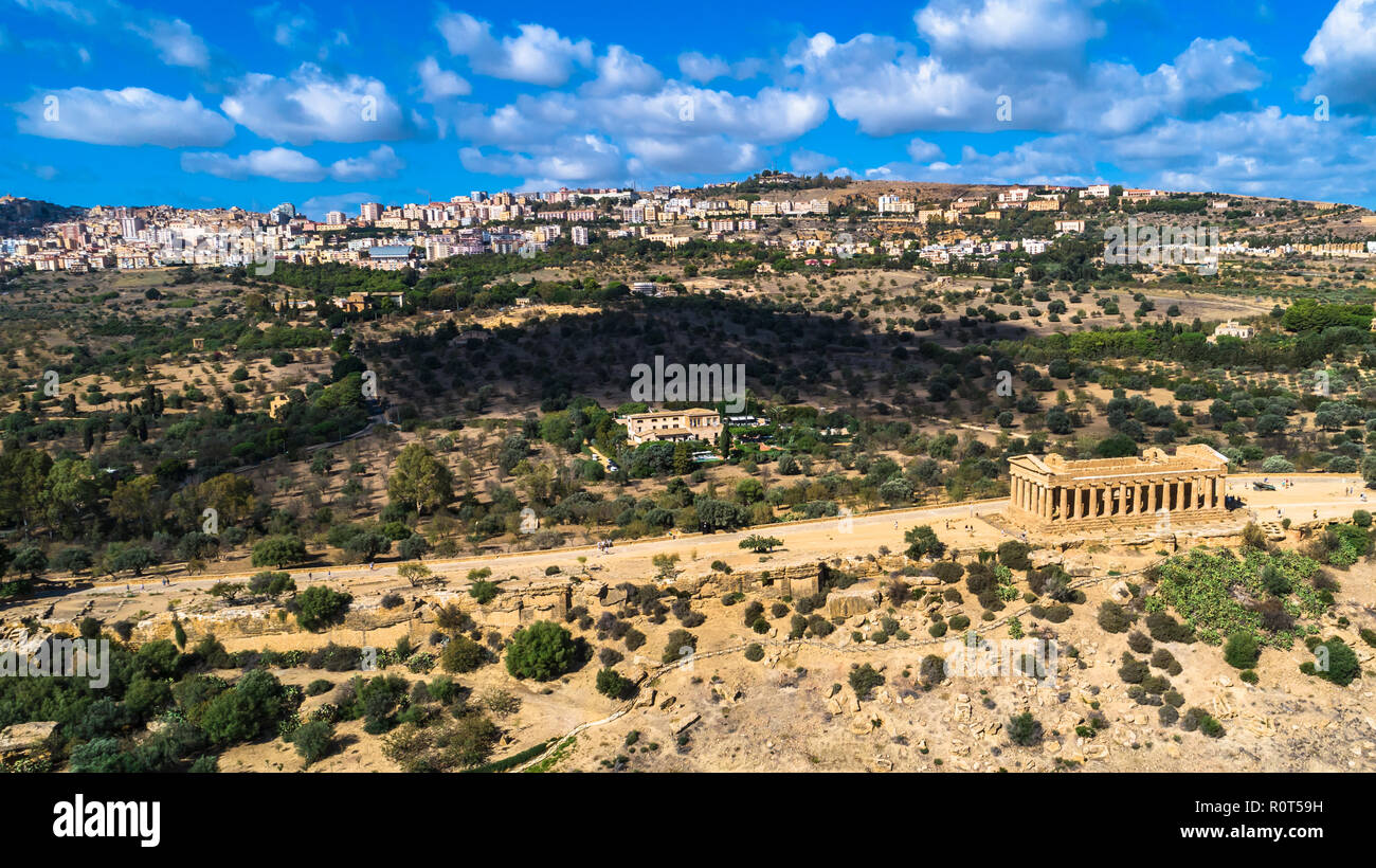 Valley of the Temples. An archaeological site in Agrigento (ancient ...