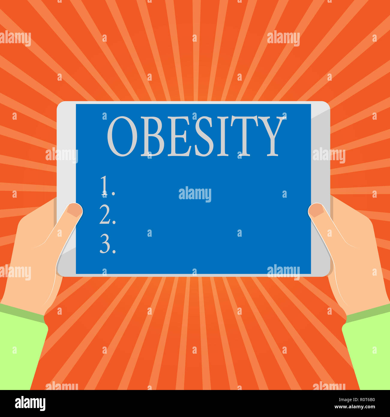 Conceptual hand writing showing Obesity. Business photo showcasing ...