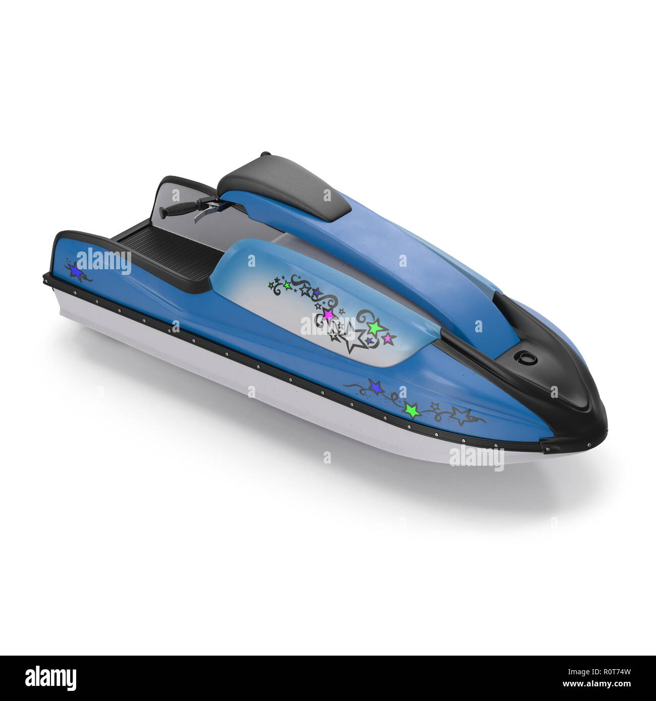 Water scooter isolated on white. 3D illustration Stock Photo - Alamy