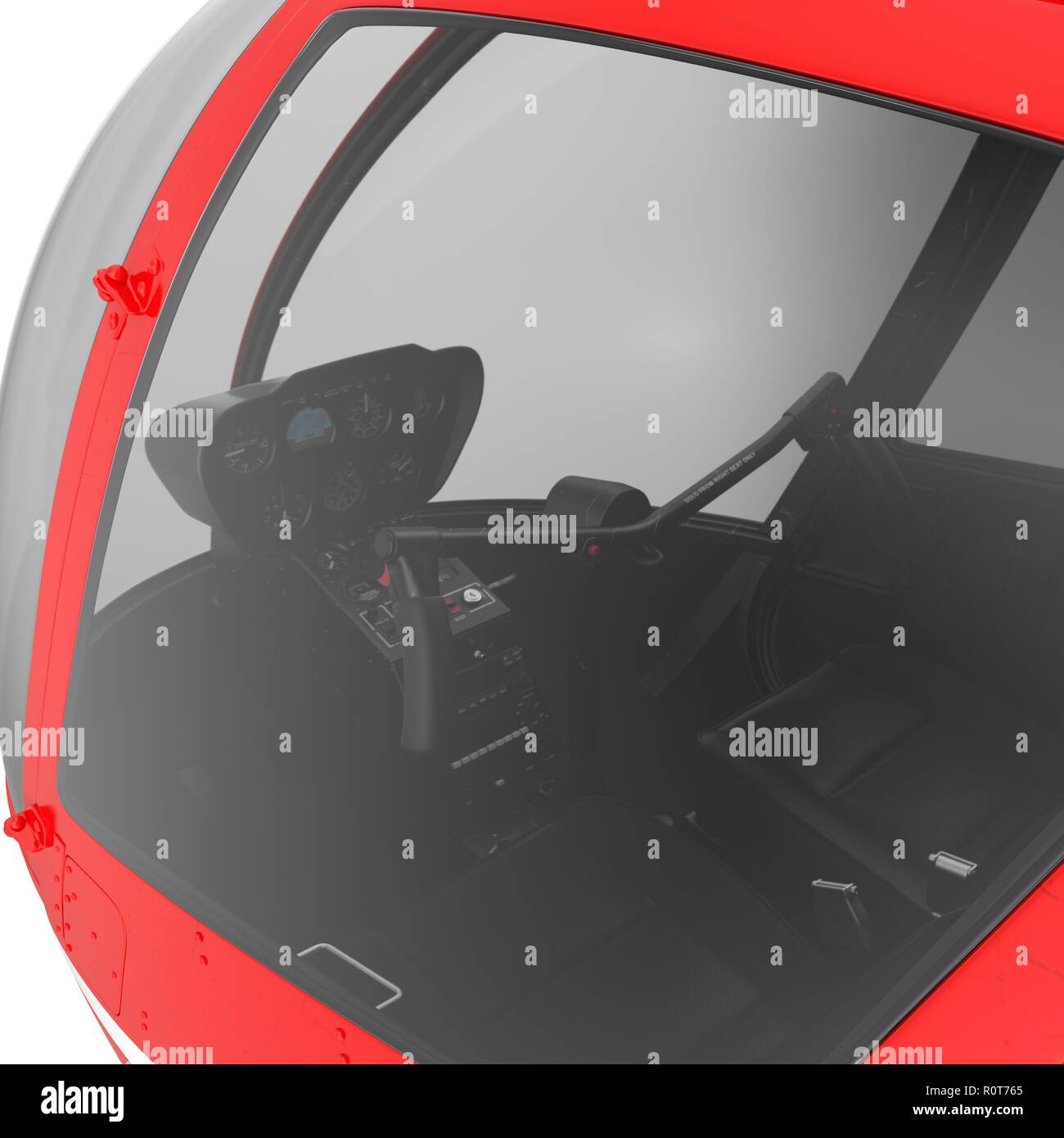 Helicopter instrument and control panel on white. 3D illustration Stock ...