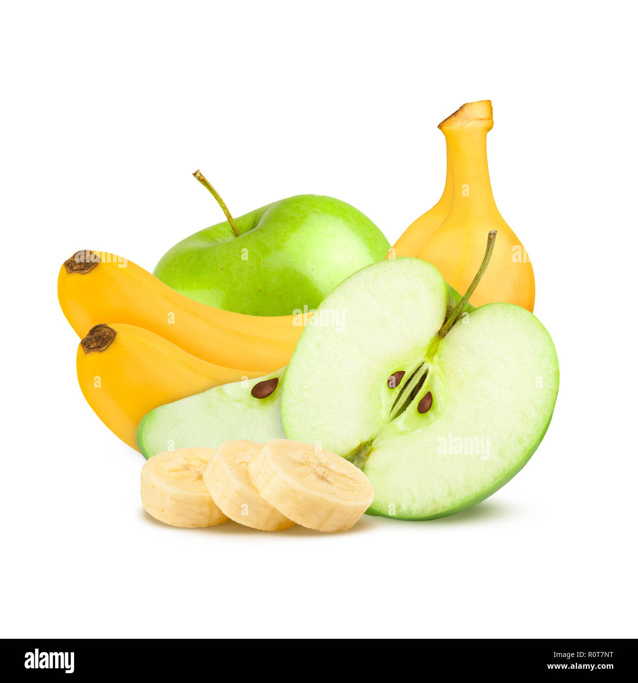 Banana and apple chopped hi-res stock photography and images - Alamy