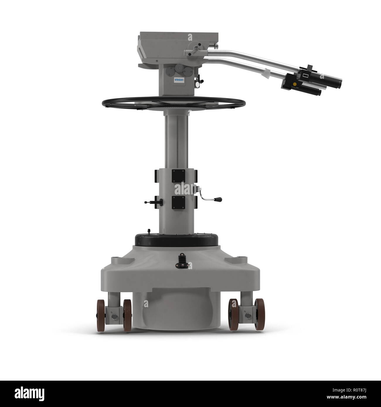 TV Studio Camera Pedestal on white. 3D illustration Stock Photo - Alamy