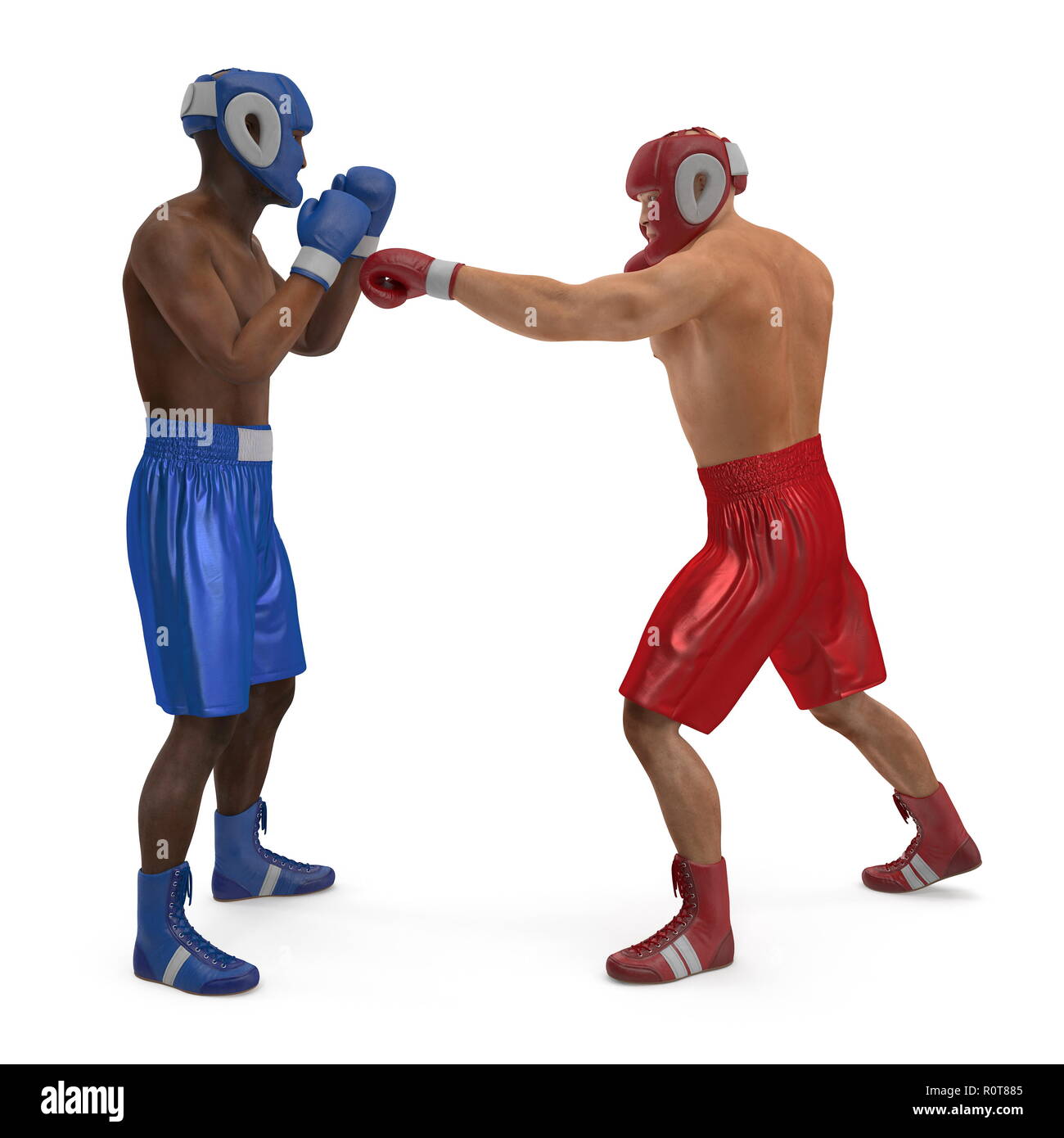 Two men boxing helmet hi-res stock photography and images - Alamy