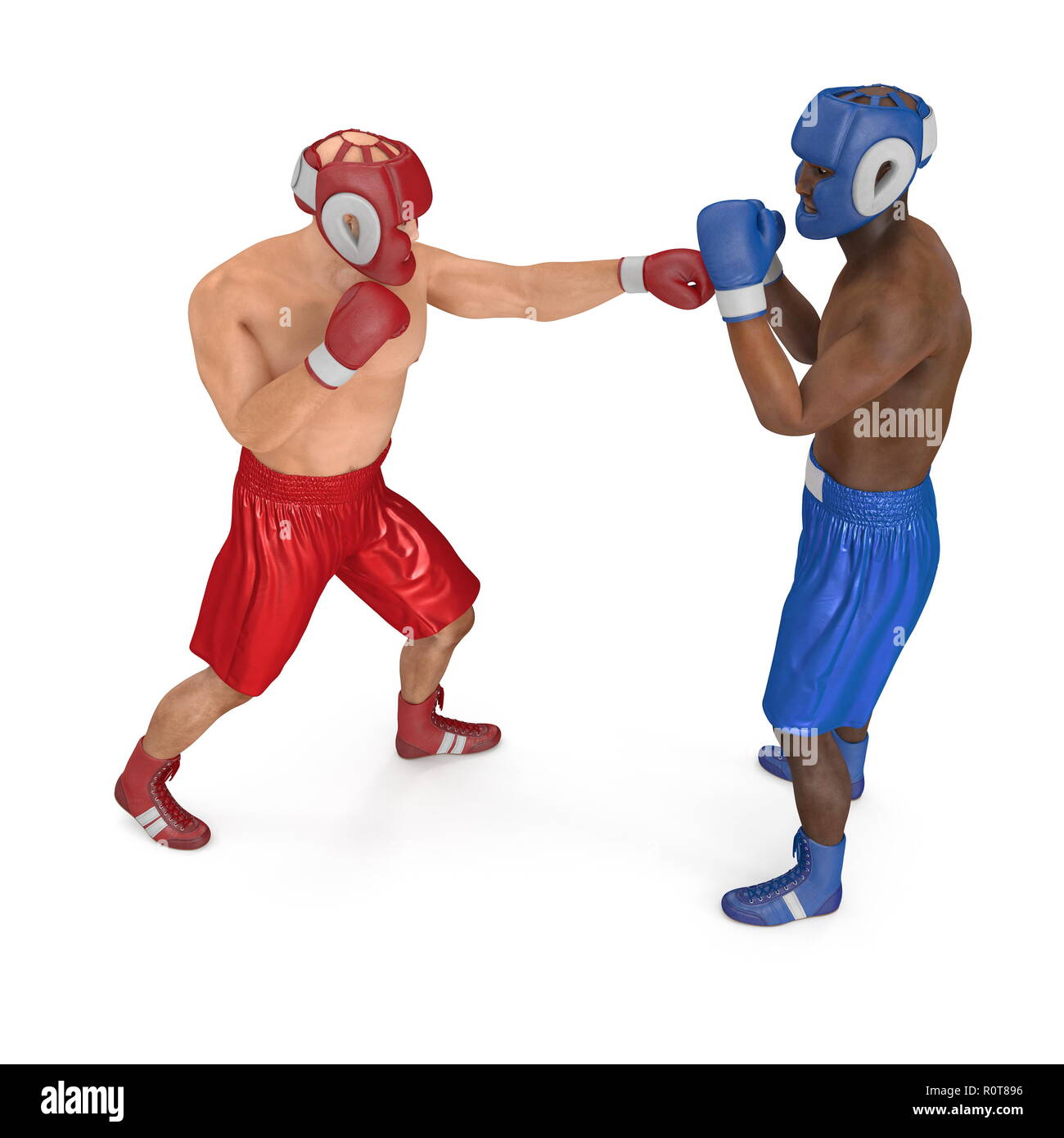 Two men fighting Cut Out Stock Images & Pictures - Alamy