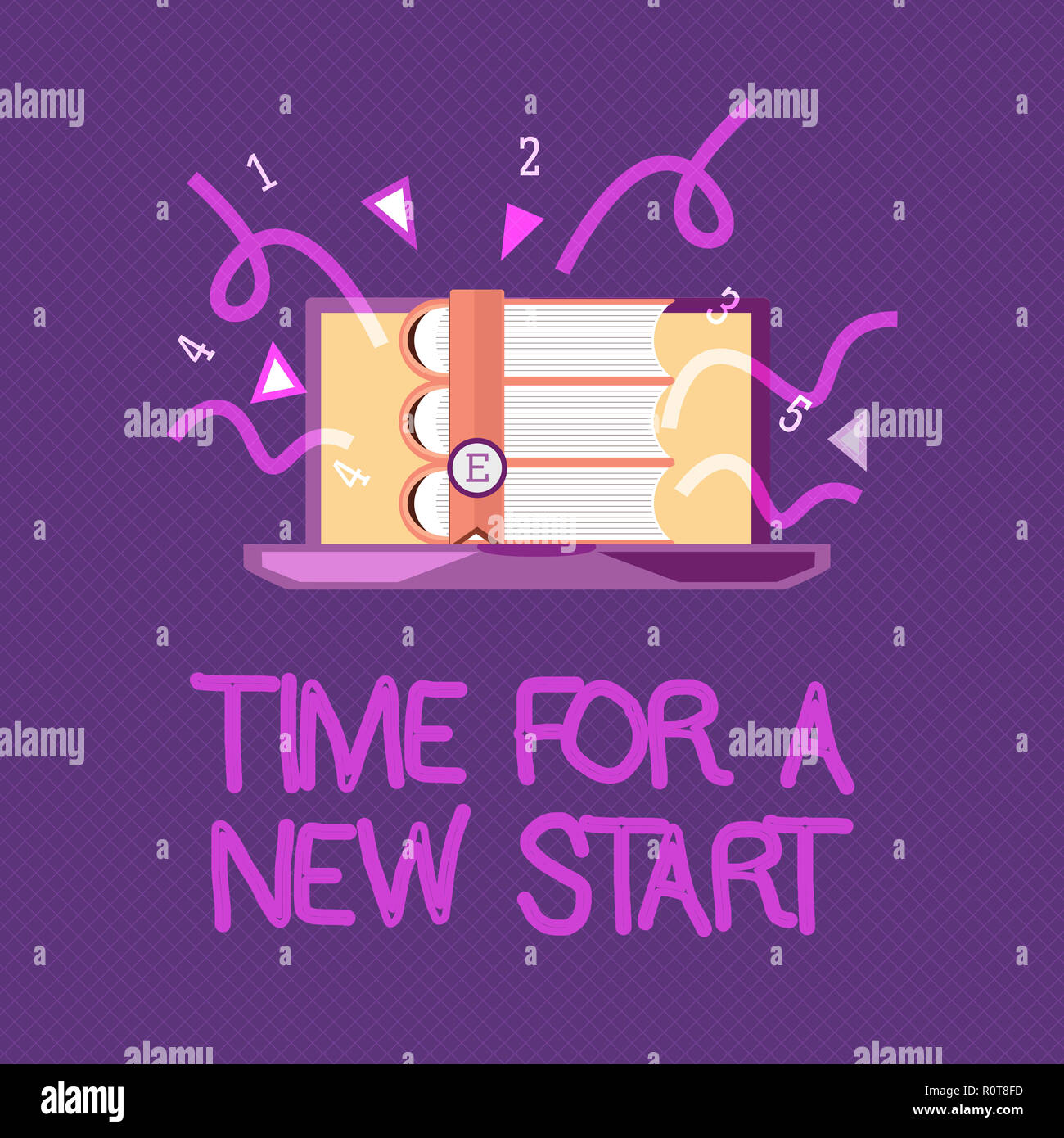 Handwriting text writing Time For A New Start. Concept meaning Trust ...