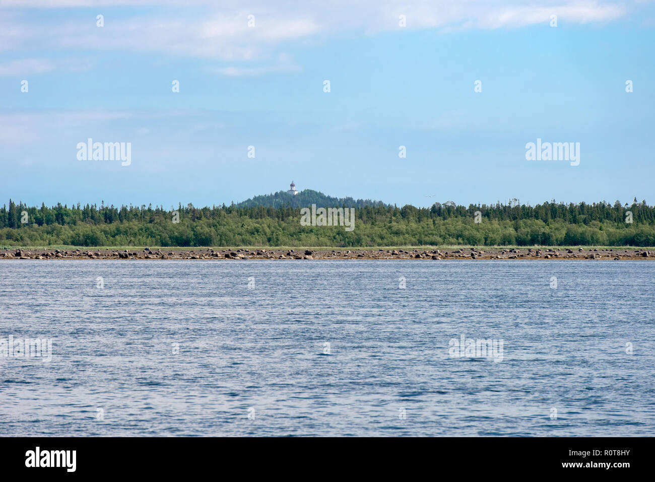 Unique Lighthouse church in Holy Ascension monastery of the Solovki ...