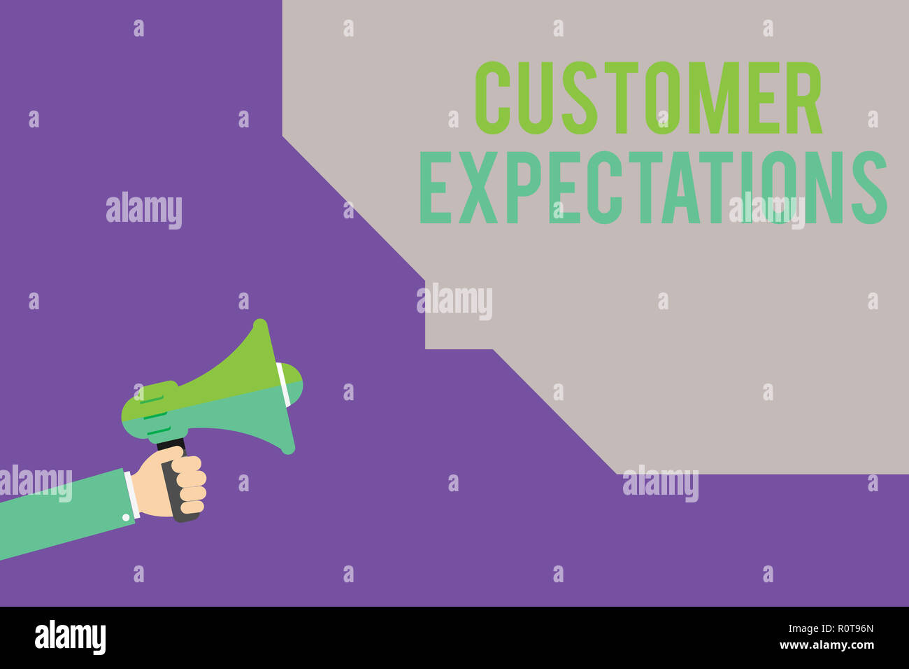 Text sign showing Customer Expectations. Conceptual photo Benefits a ...