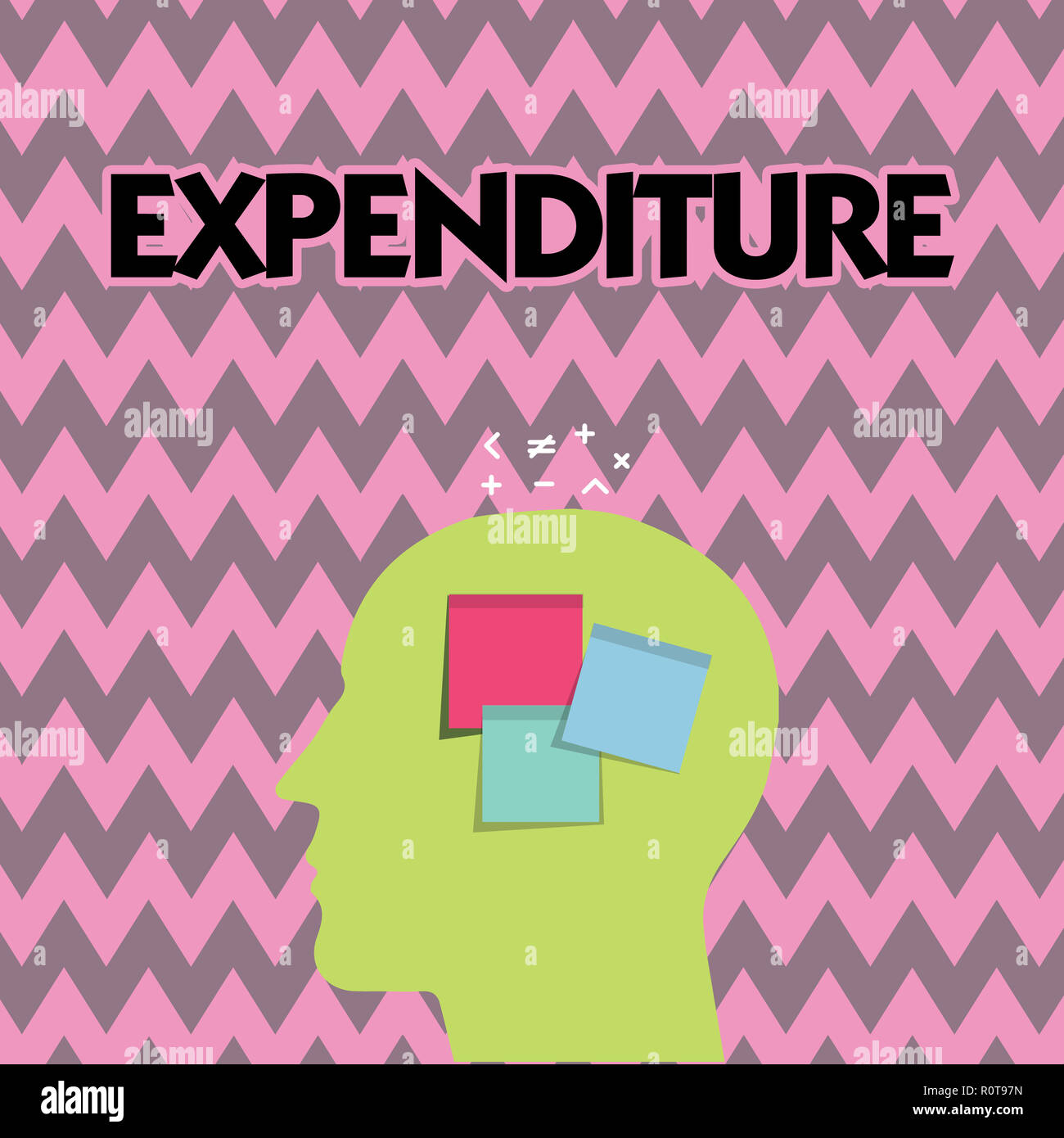 Text sign showing Expenditure. Conceptual photo Action of spending ...