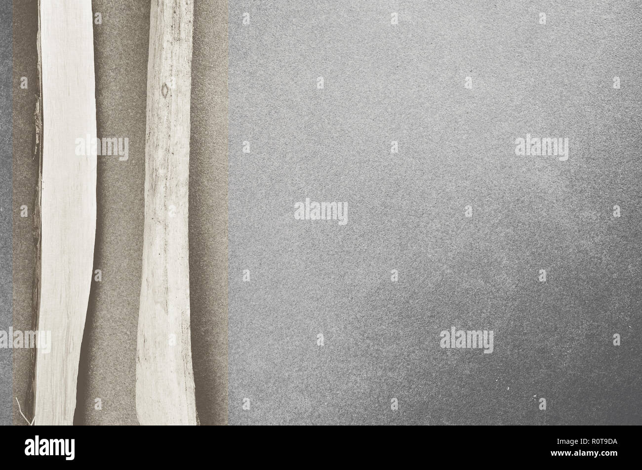 chopped wood sticks on a dark stone worktop - copy space Stock Photo ...