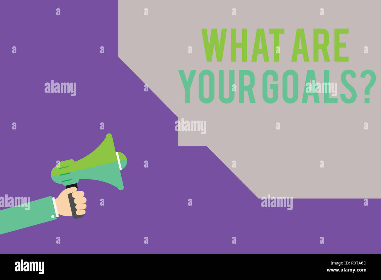 Text sign showing What Are Your Goals question. Conceptual photo ask ...