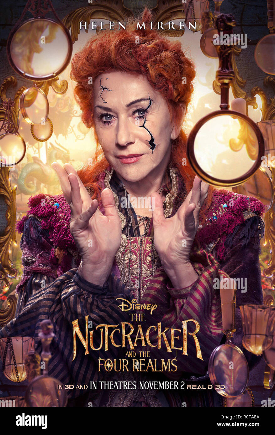 THE NUTCRACKER AND THE FOUR REALMS, poster art, Helen Mirren as Mother ...