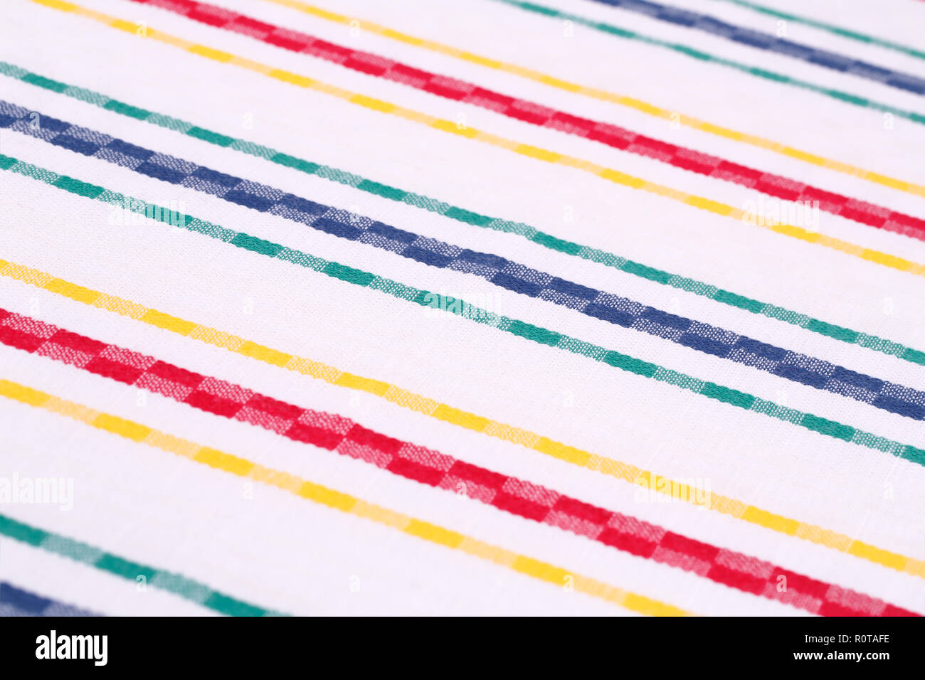 Blue white striped tablecloth hi-res stock photography and images - Alamy