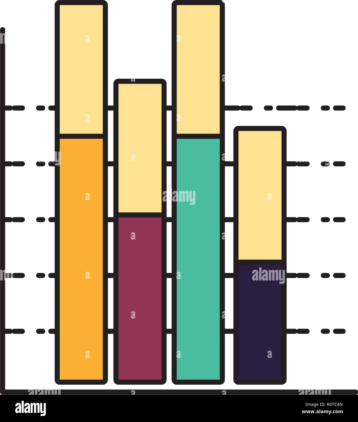statistical graphics isolated icon vector illustration design Stock ...