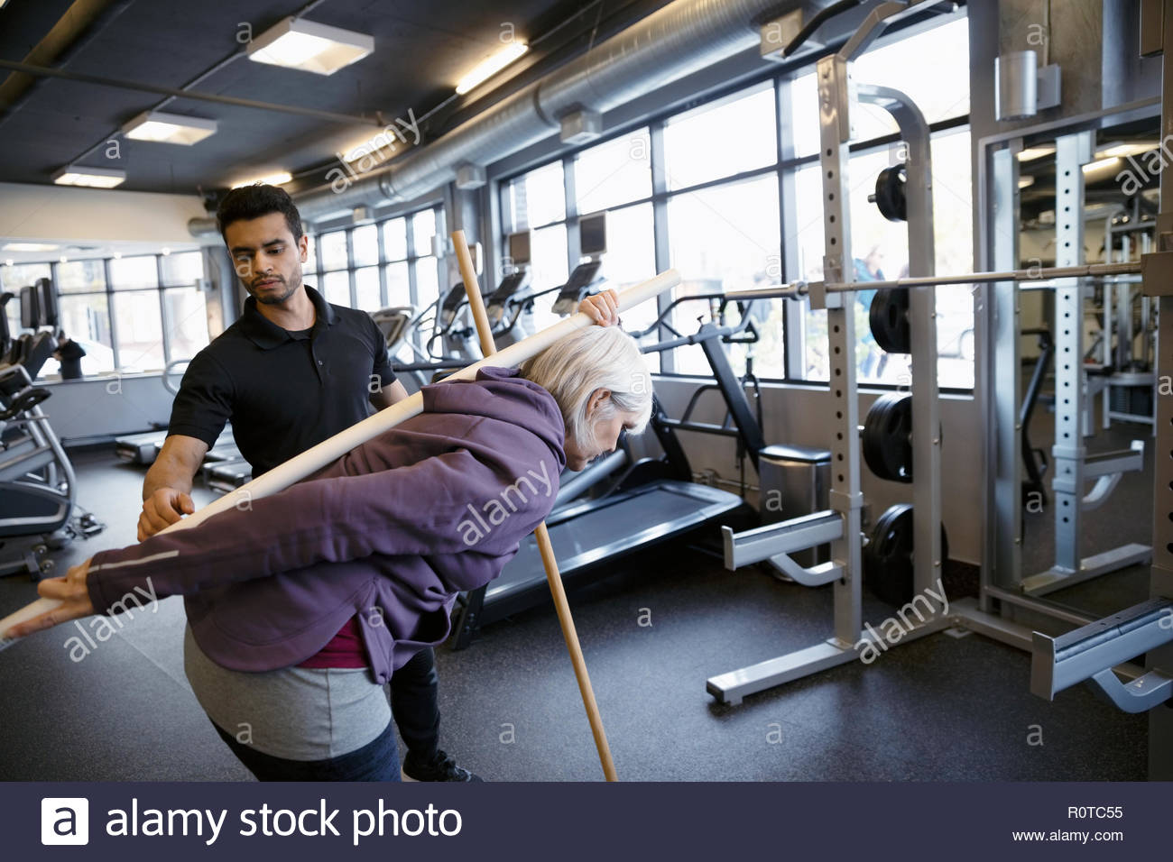 Working with her trainer hi-res stock photography and images - Alamy