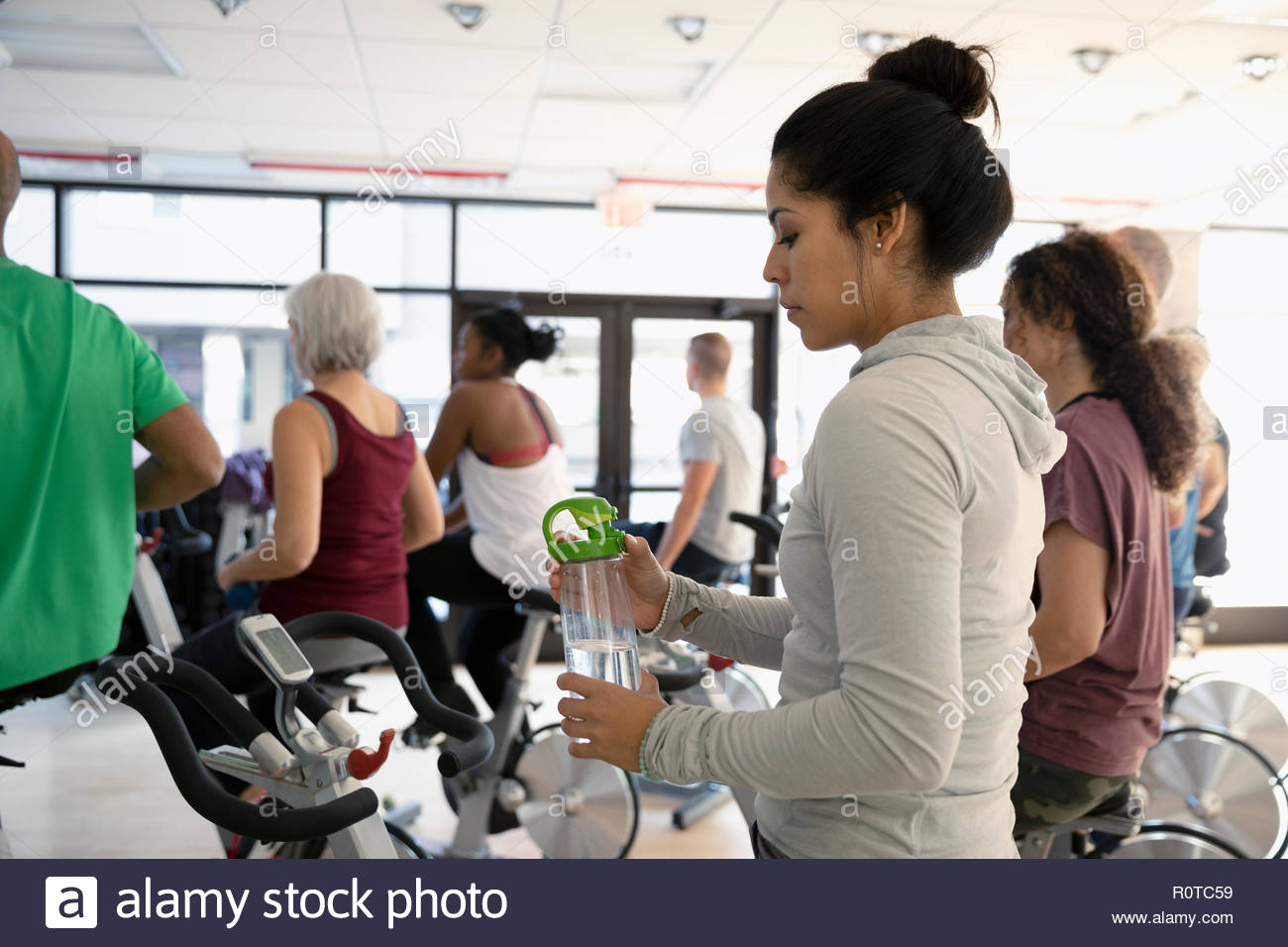 Woman with bottle hi-res stock photography and images - Alamy
