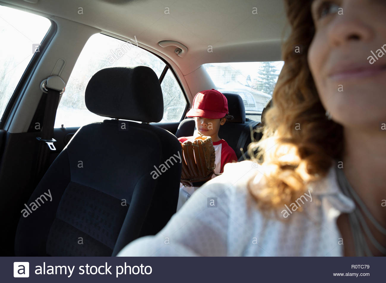 Adult driving car kids hi-res stock photography and images - Alamy