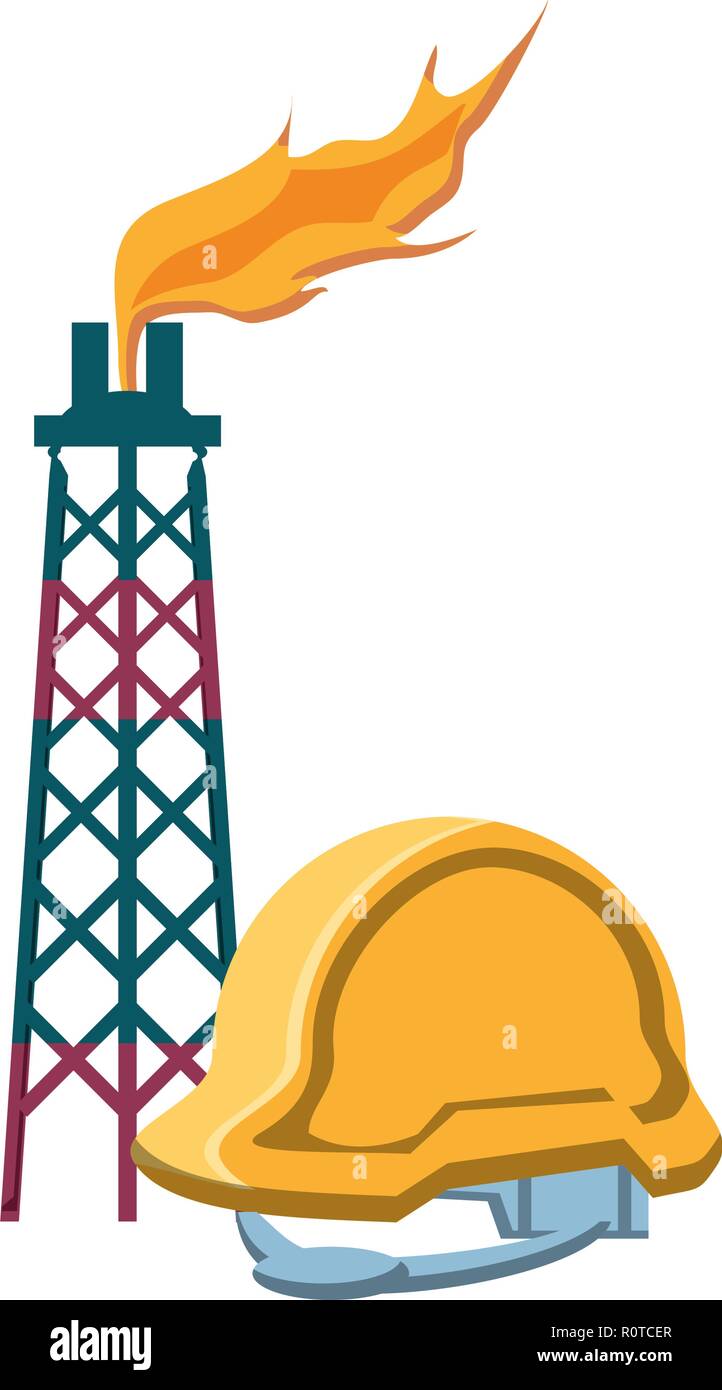 tower of plant oil extraction vector illustration design Stock Vector ...