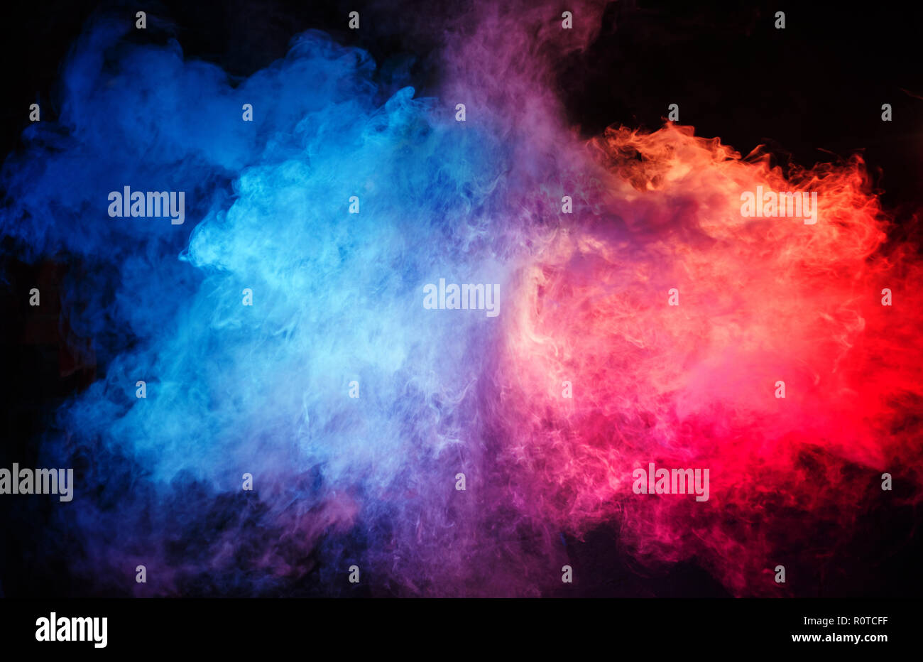 Abstract - colorful cloud of powder and fume Stock Photo - Alamy