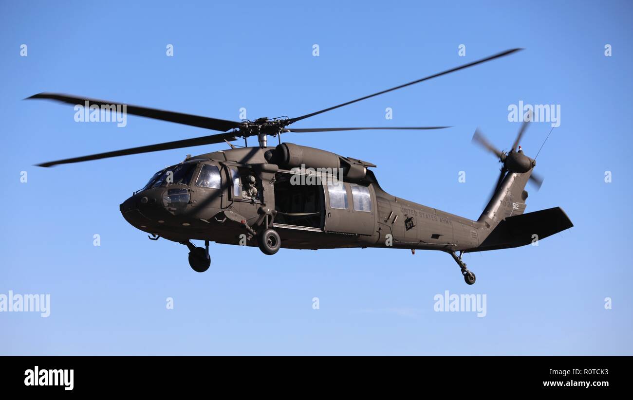 A UH-60 Black Hawk Helicopter, assigned to Charlie Company, 1st ...