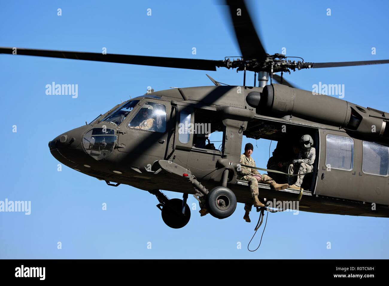 A UH-60 Black Hawk Helicopter, assigned to Charlie Company, 1st ...