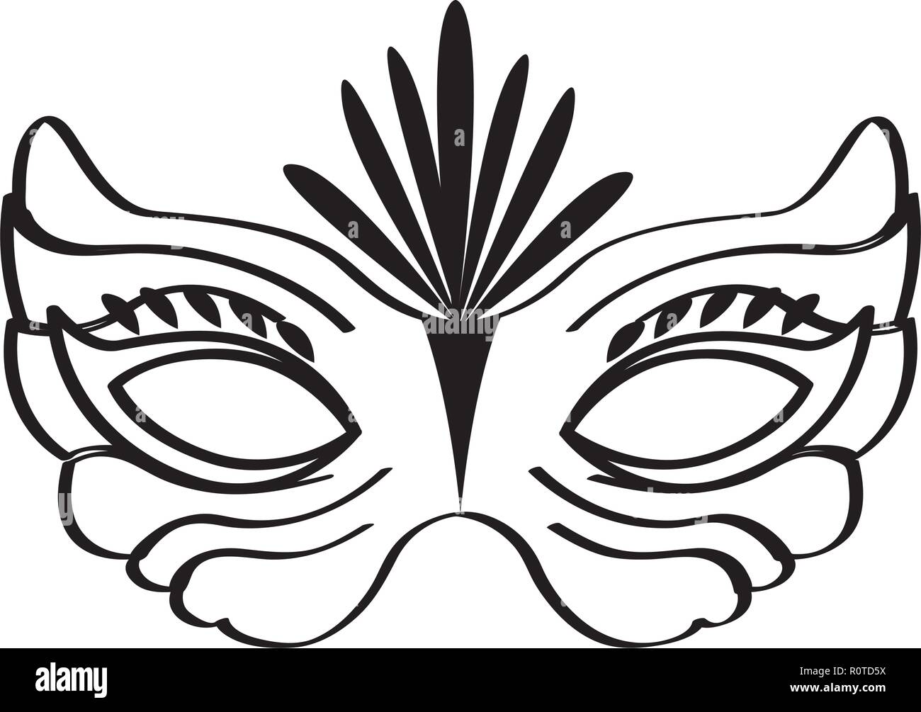 Mask outline hi-res stock photography and images - Alamy