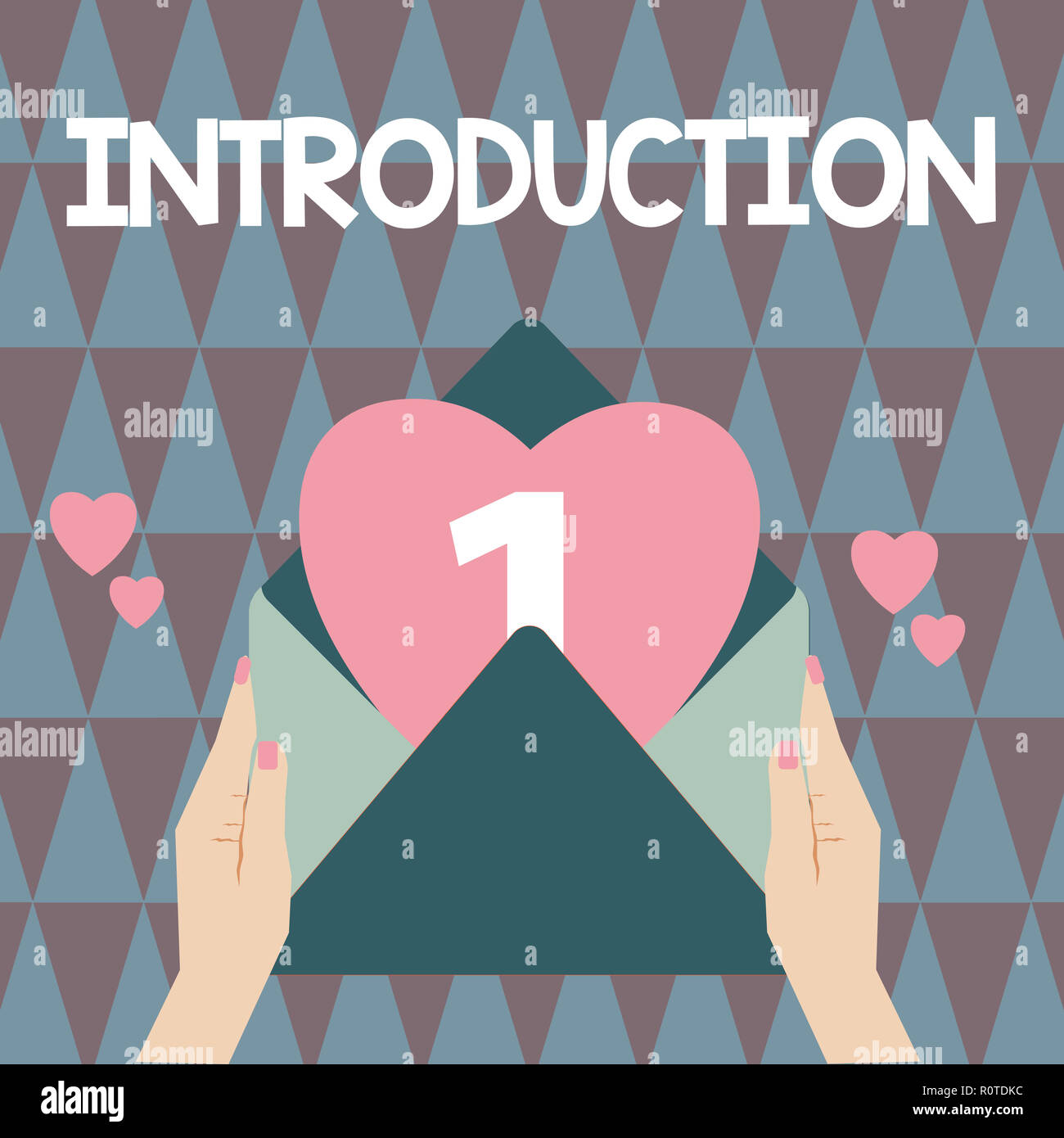 Handwriting text writing Introduction. Concept meaning First part of a ...