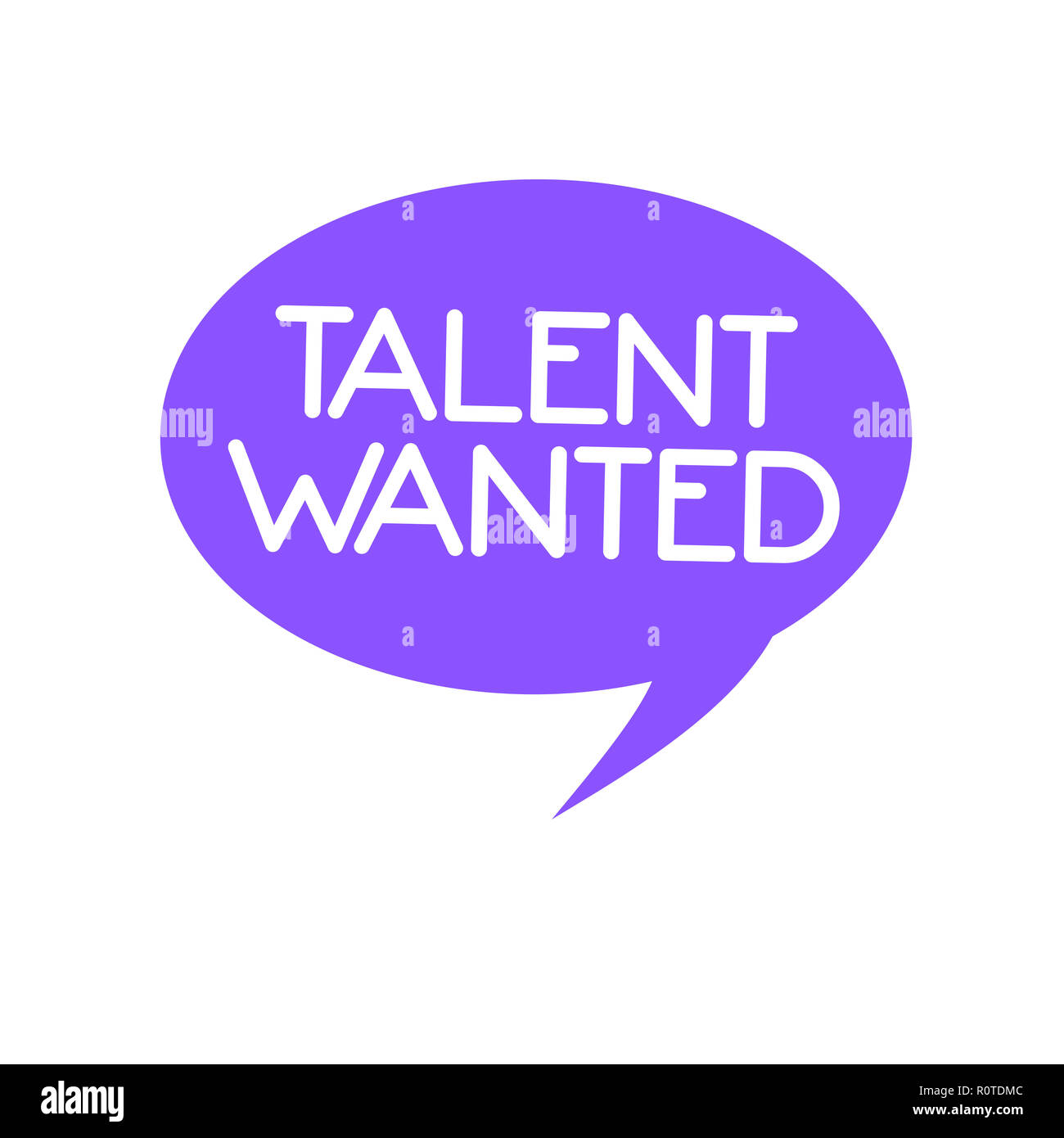 Handwriting text Talent Wanted. Concept meaning Hiring for specific ...