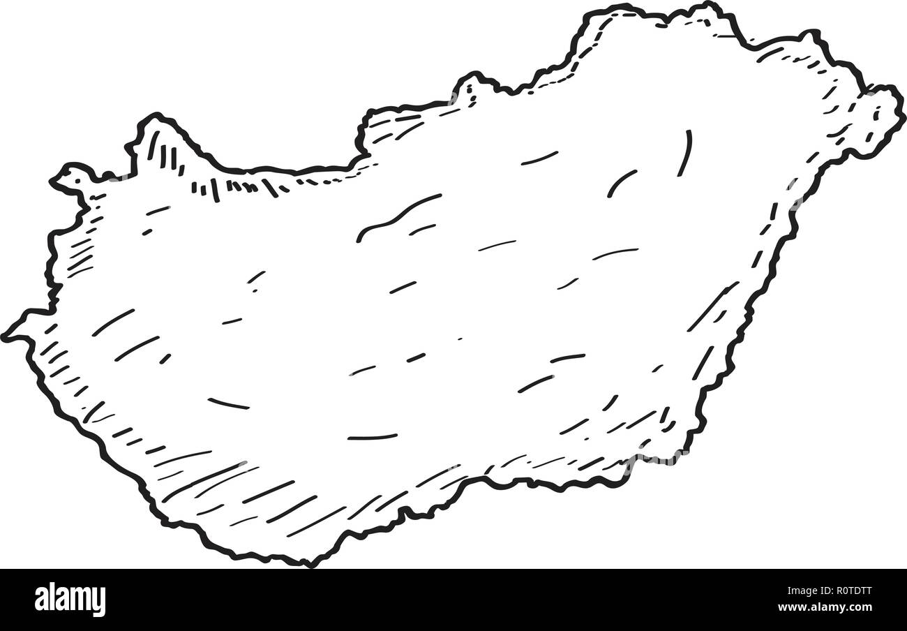 Sketch of a map of Hungary Stock Vector Image & Art - Alamy