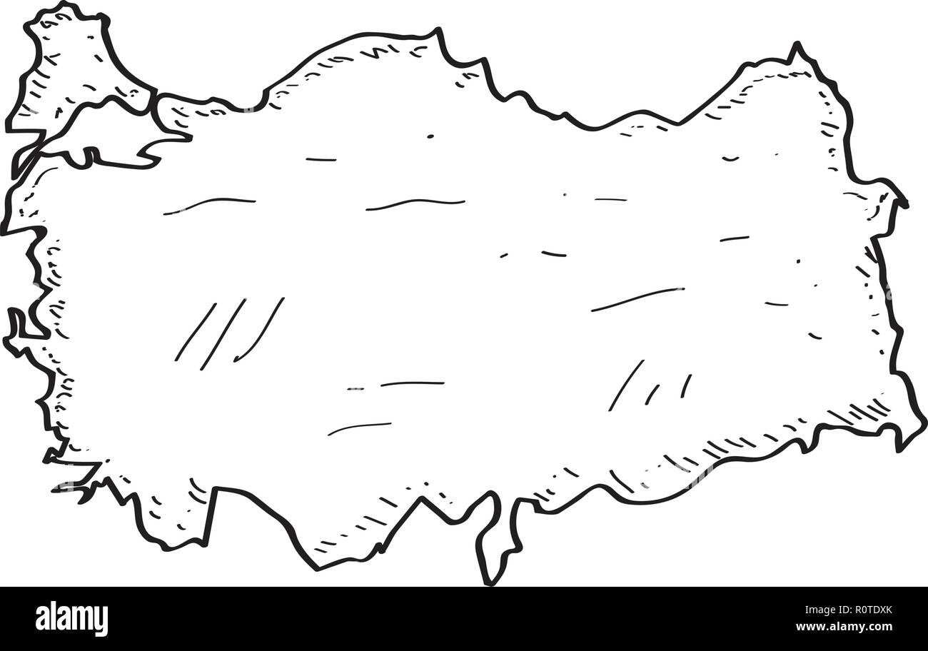 Sketch of a map of Turkey Stock Vector Image & Art - Alamy