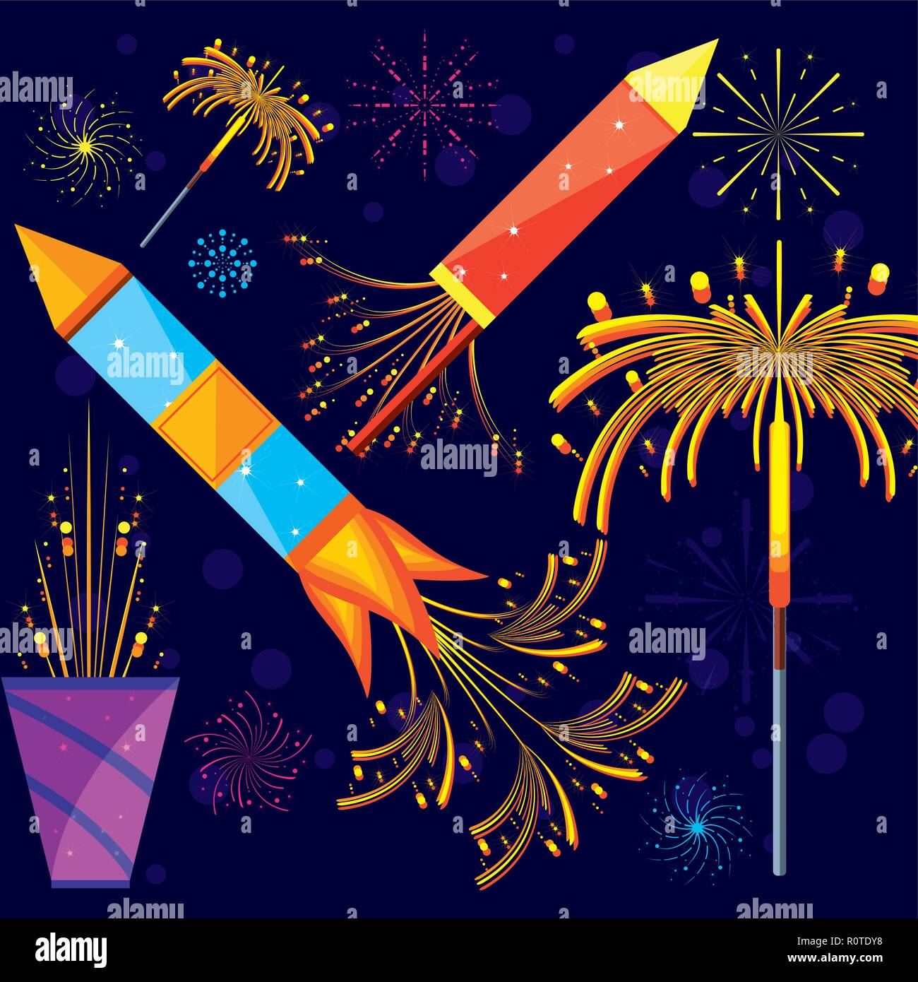 Aerial explosion Stock Vector Images - Alamy