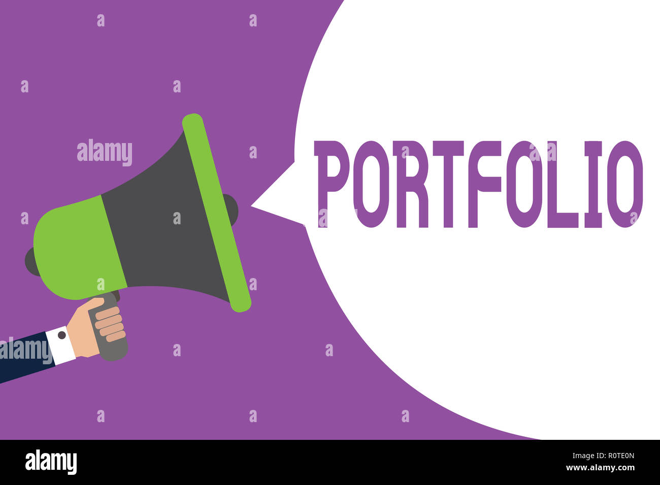 Word writing text Portfolio. Business concept for Examples of work used ...