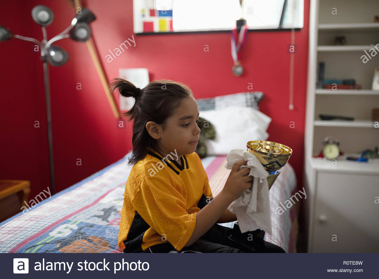 Polishing trophy hi-res stock photography and images - Alamy