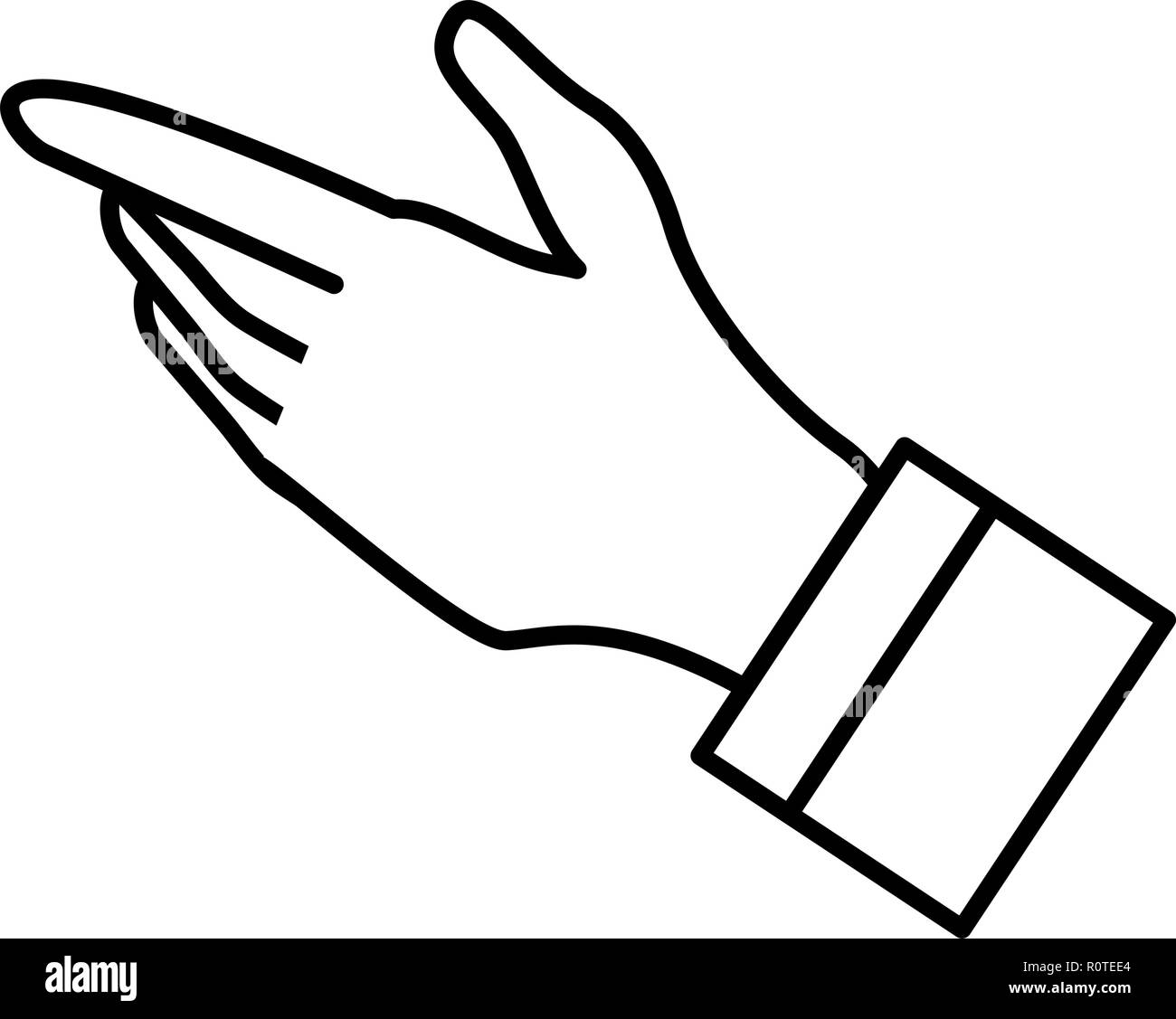 hand human avatar character vector illustration design Stock Vector ...