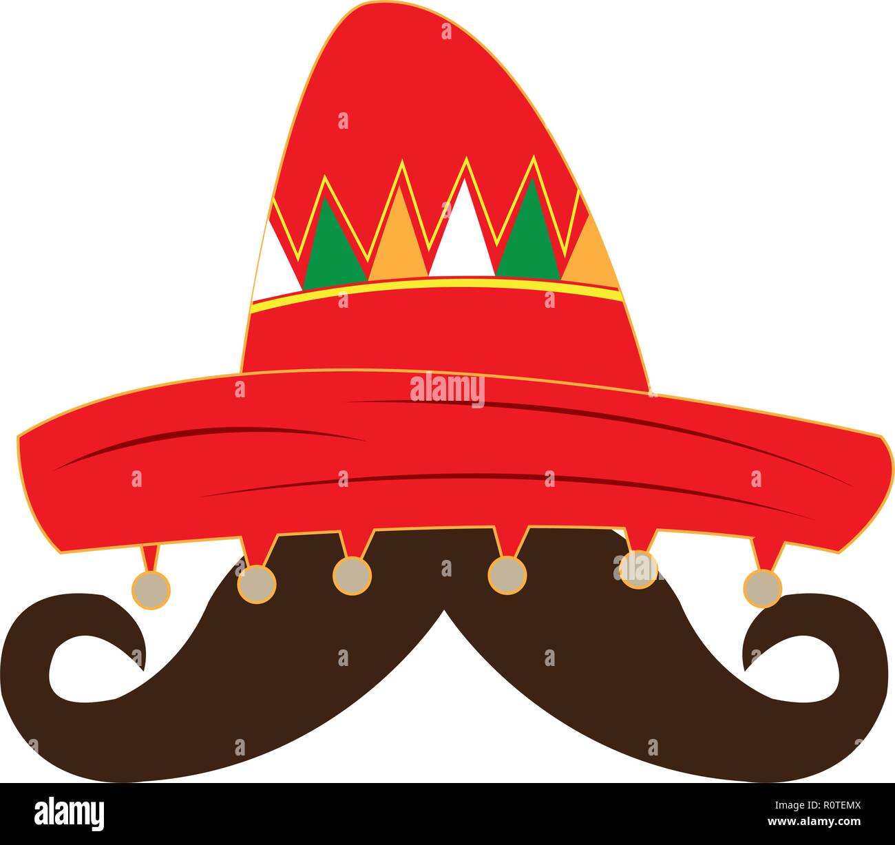 Hispanic mustache Stock Vector Images - Alamy