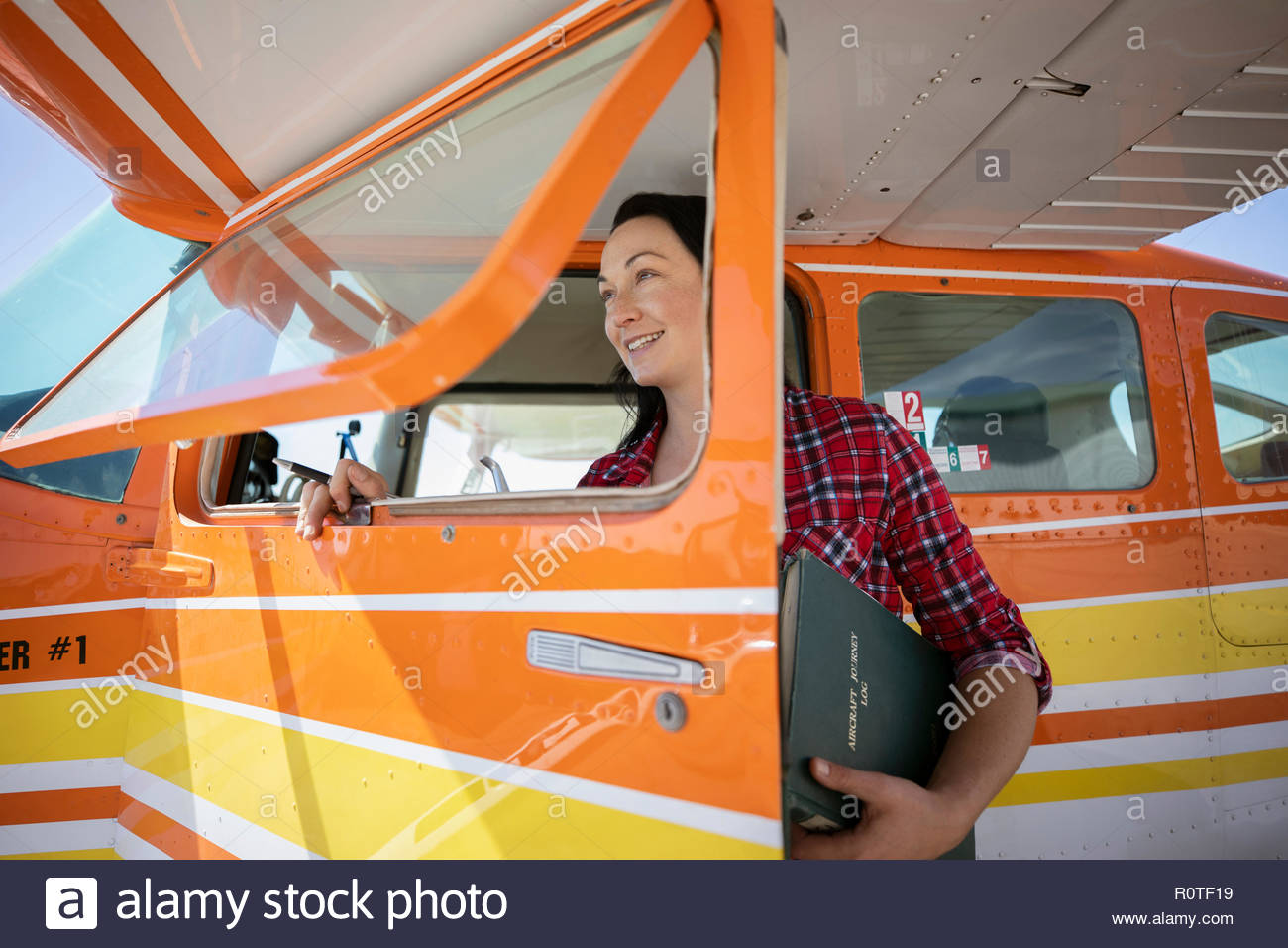 Airplane part person hi-res stock photography and images - Alamy