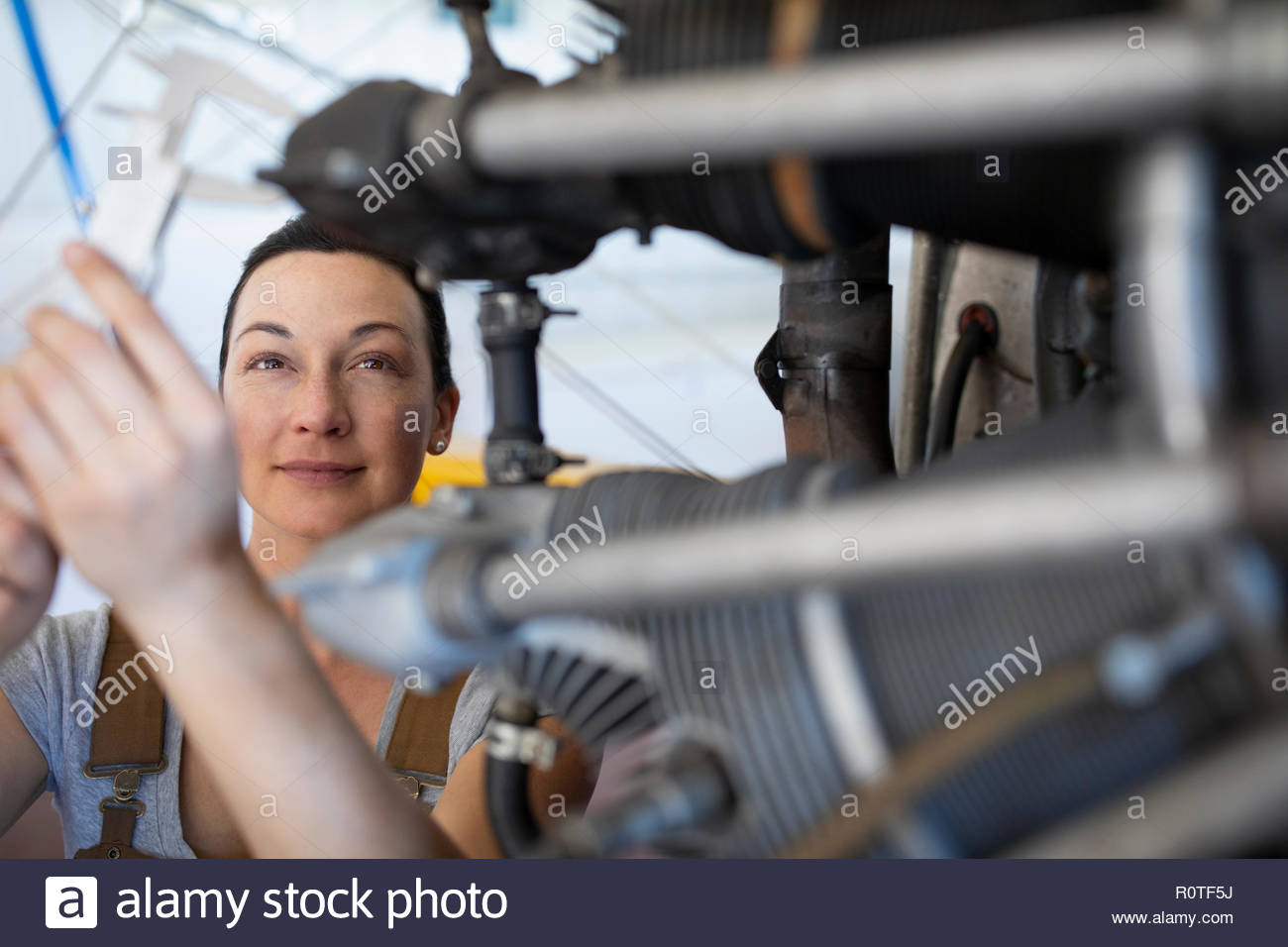 Airplane part person hi-res stock photography and images - Alamy