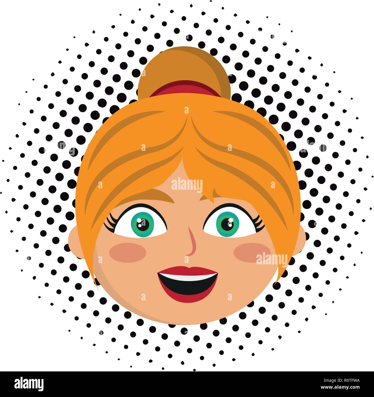 Girl face cartoon Stock Vector Image & Art - Alamy
