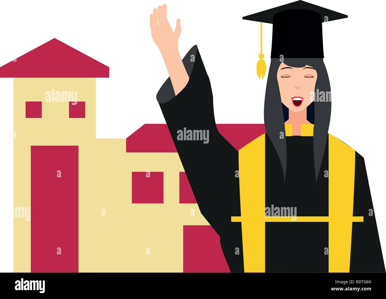 Female university architecture student Stock Vector Images - Alamy