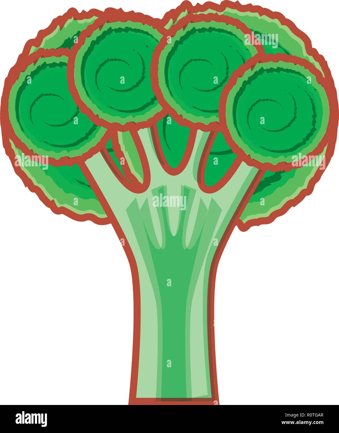 Broccoli Drawing High Resolution Stock Photography and Images - Alamy