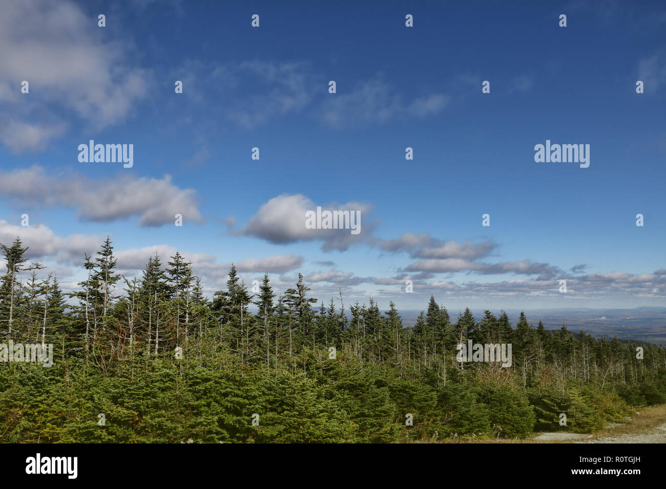 View from Mont Megantic Observatory - Quebec Stock Photo - Alamy