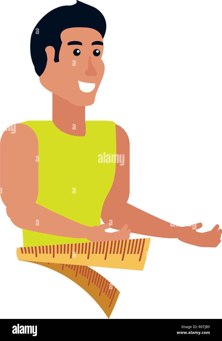 Muscles tape measure Stock Vector Images - Alamy