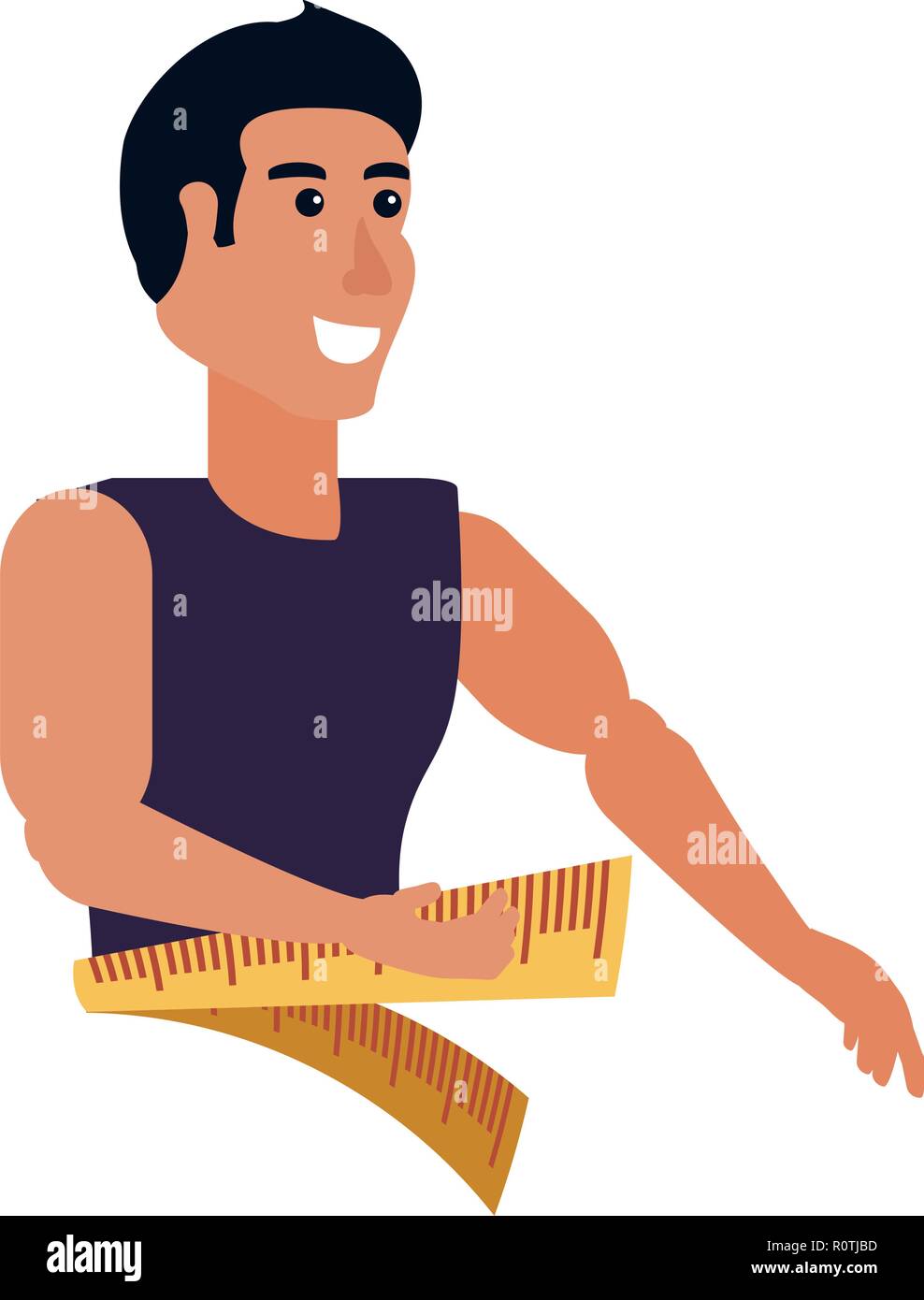 Muscles tape measure Stock Vector Images - Alamy