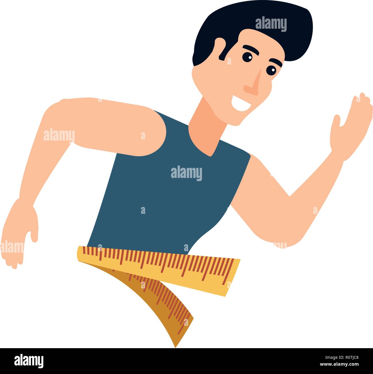 Muscles tape measure Stock Vector Images - Alamy