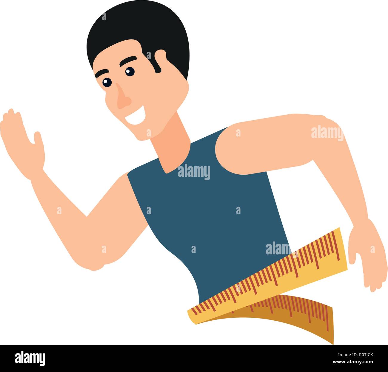 Muscles tape measure Stock Vector Images - Alamy