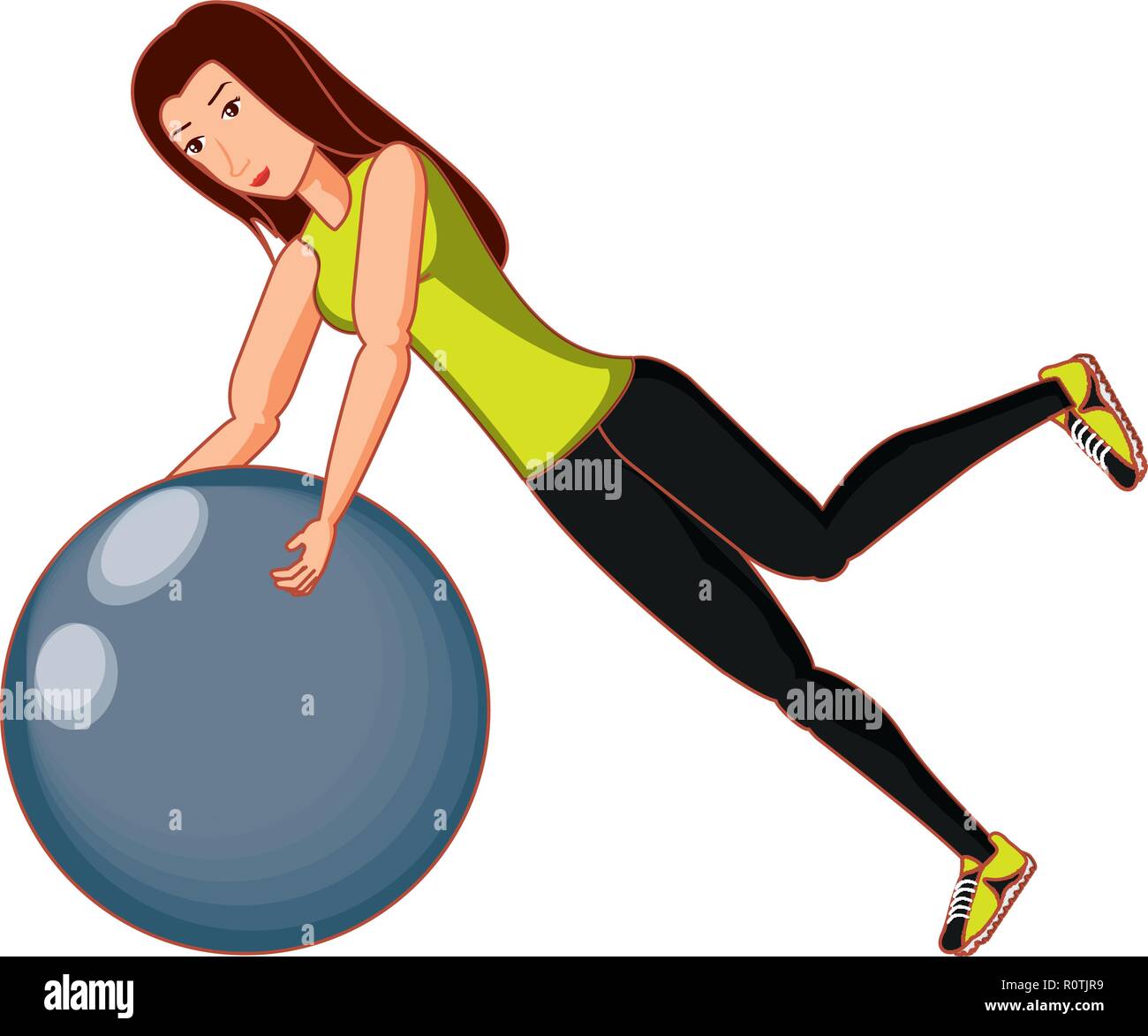 Pilates model Stock Vector Images - Alamy