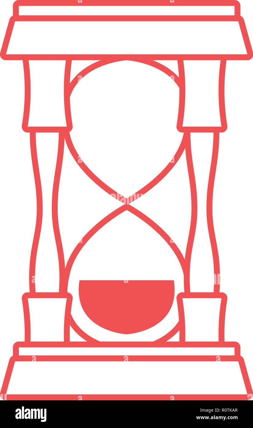 hourglass sand on white background vector illustration Stock Vector ...