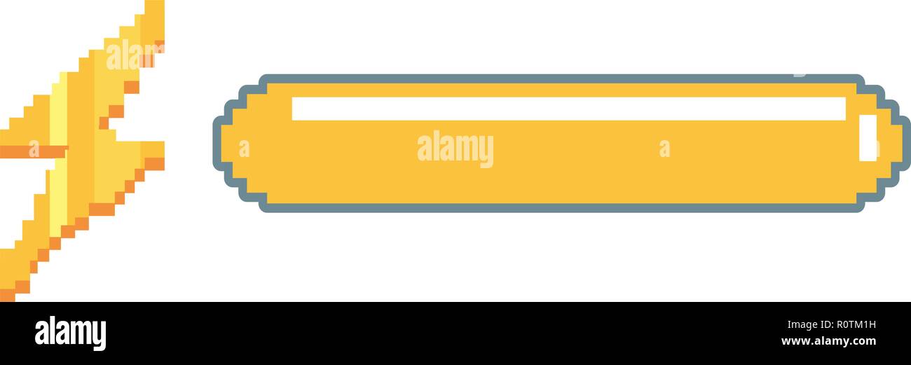 Pixel thunderbolt hi-res stock photography and images - Alamy