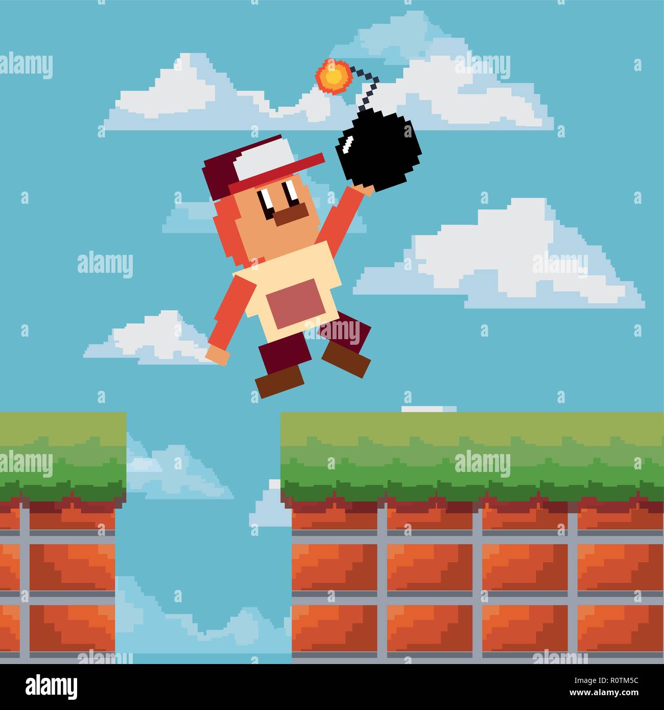 Star pixel video game play hi-res stock photography and images - Alamy