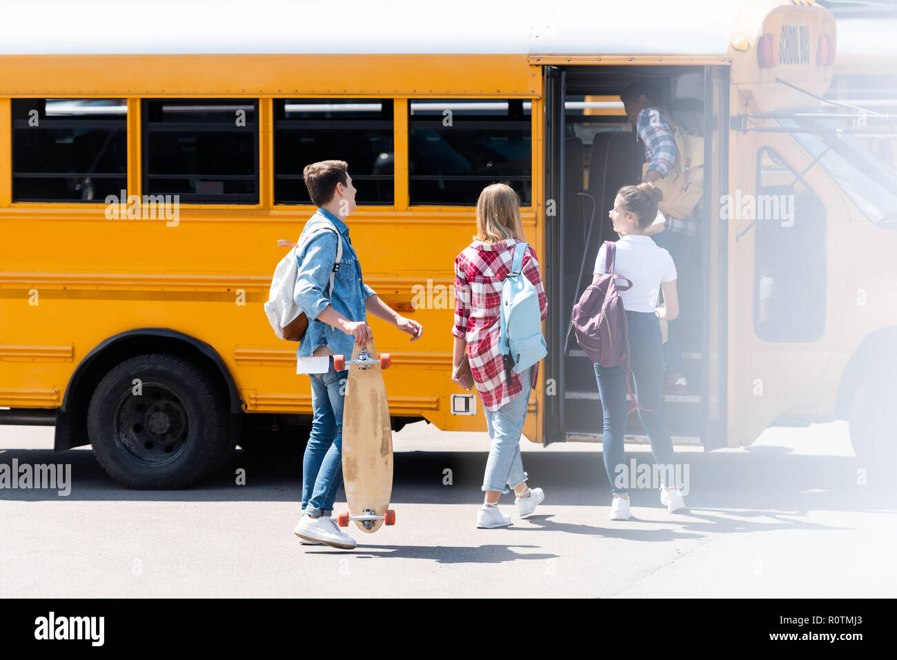 Inside school bus hi-res stock photography and images - Alamy