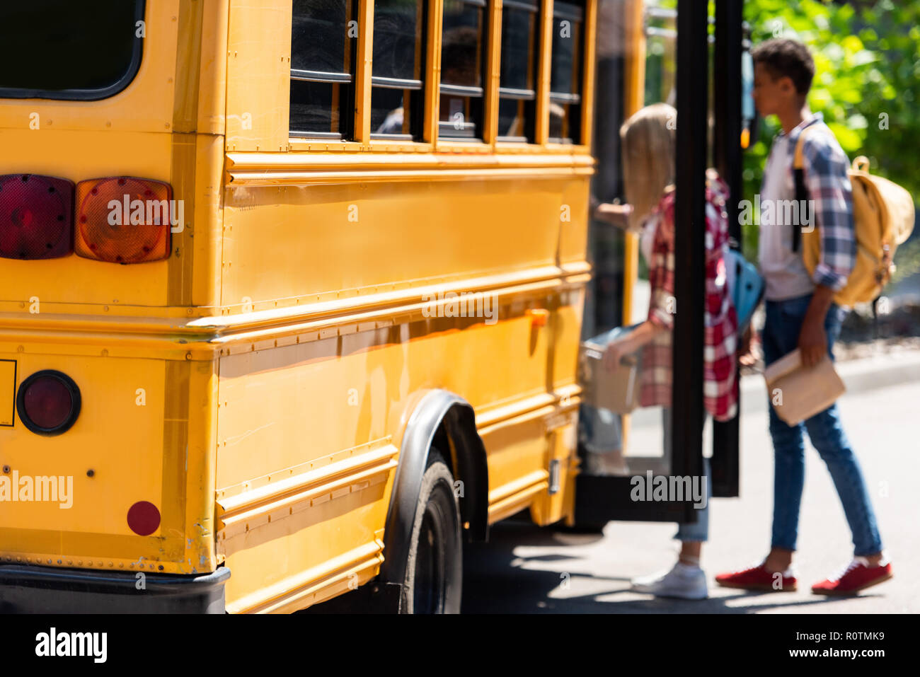 Walking Bus School High Resolution Stock Photography and Images - Alamy